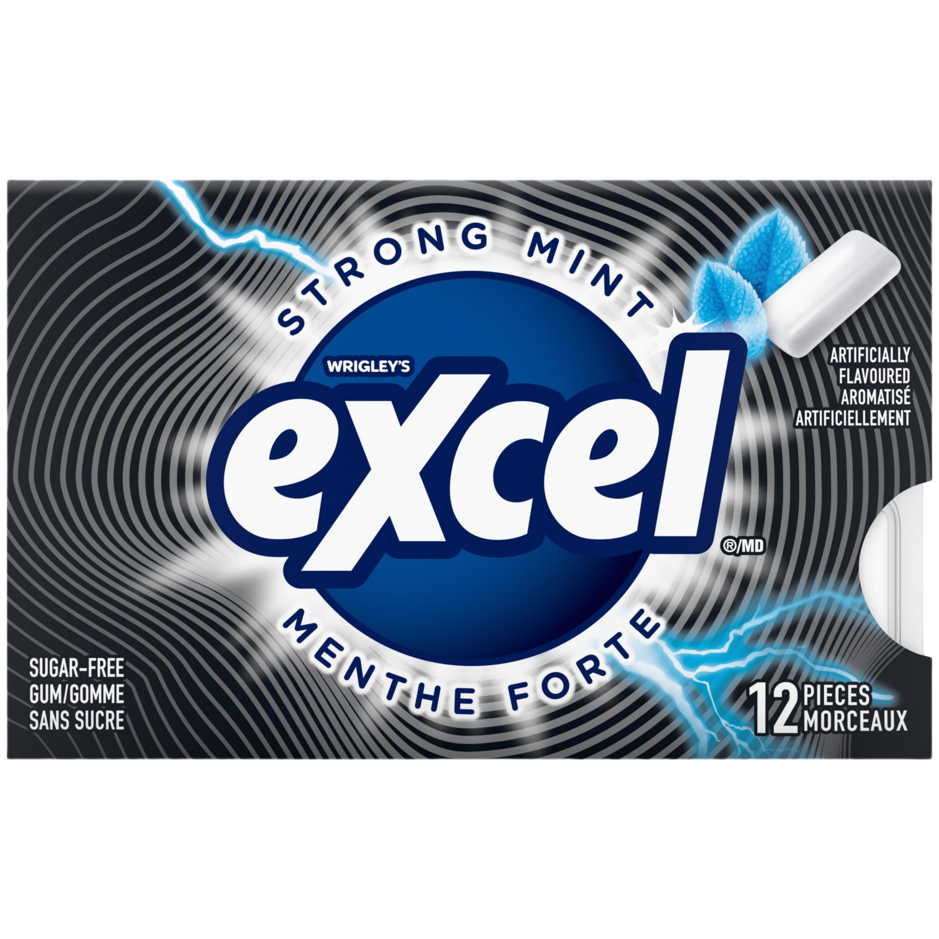 Excel Strong Mint Sugarfree Gum, 12 Pieces | EXCEL Gum