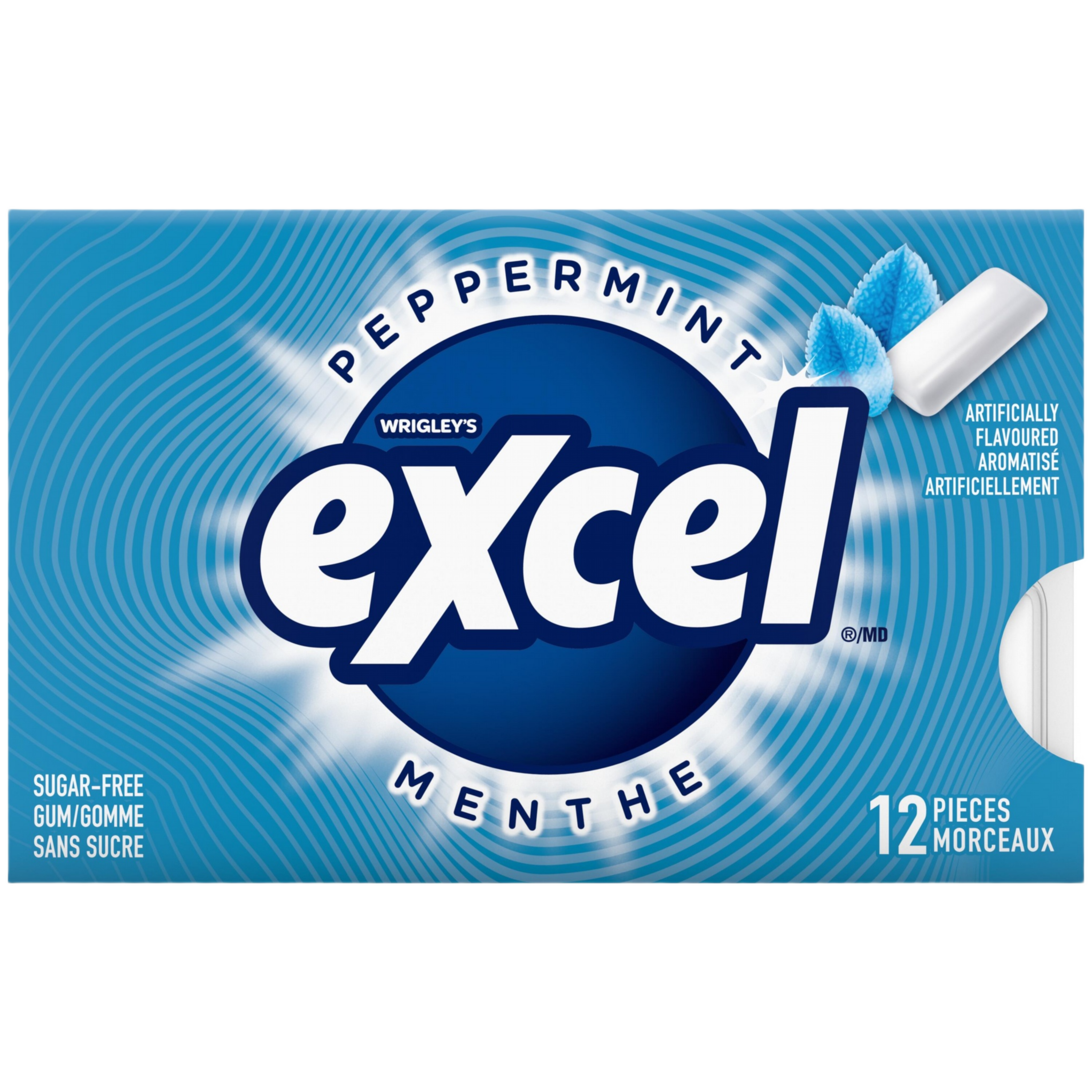 Excel Peppermint Sugarfree Gum, 12 Pieces | EXCEL Gum